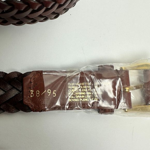 Unbranded | Accessories | Braided Brown Full Grain Leather Large Belt ...